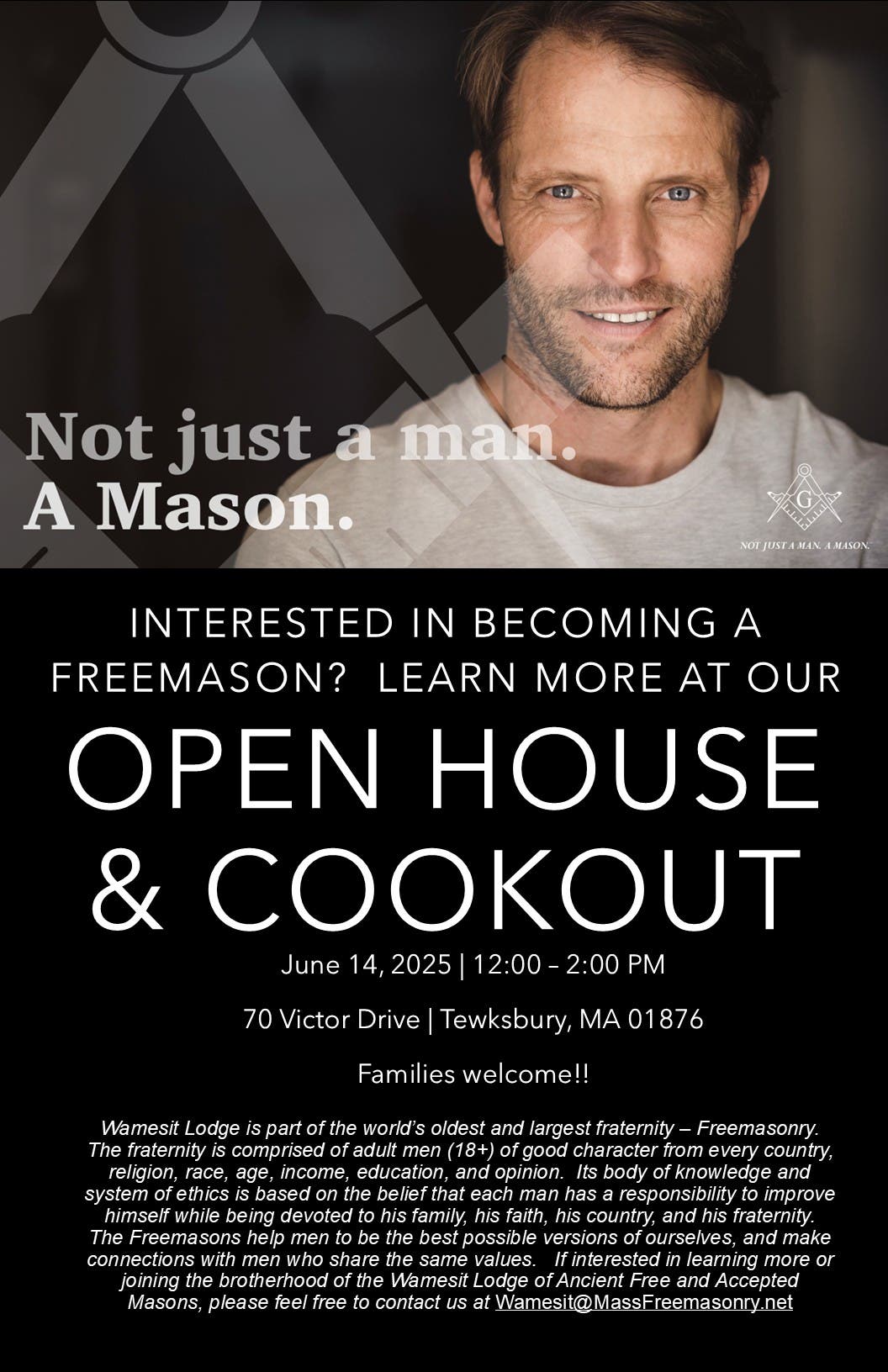 Jun 14 | Wamesit Masonic Lodge - Open House and Cookout | Tewksbury, MA ...