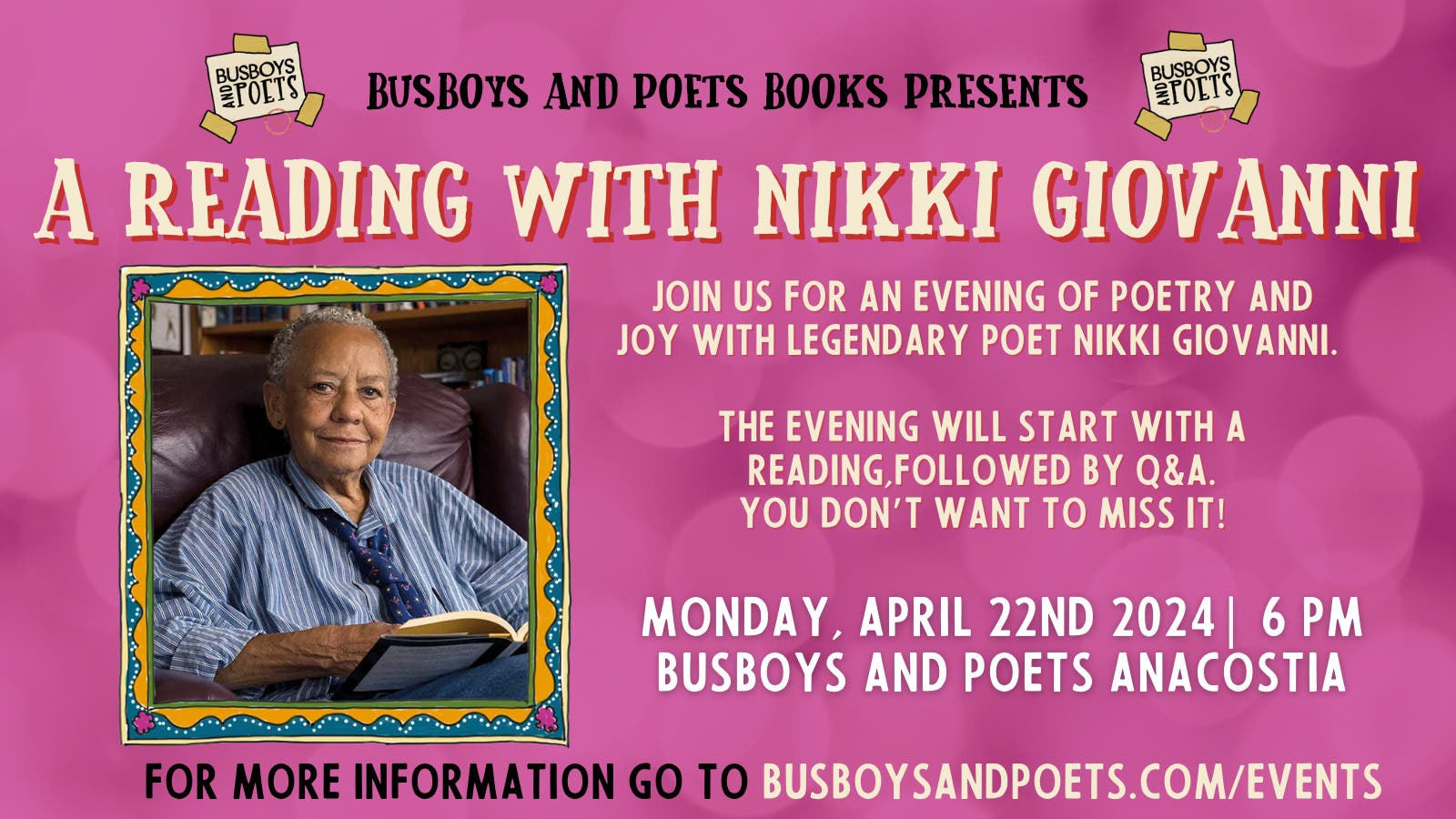 Apr 22 | A Reading with Nikki Giovanni | A Busboys and Poets ...