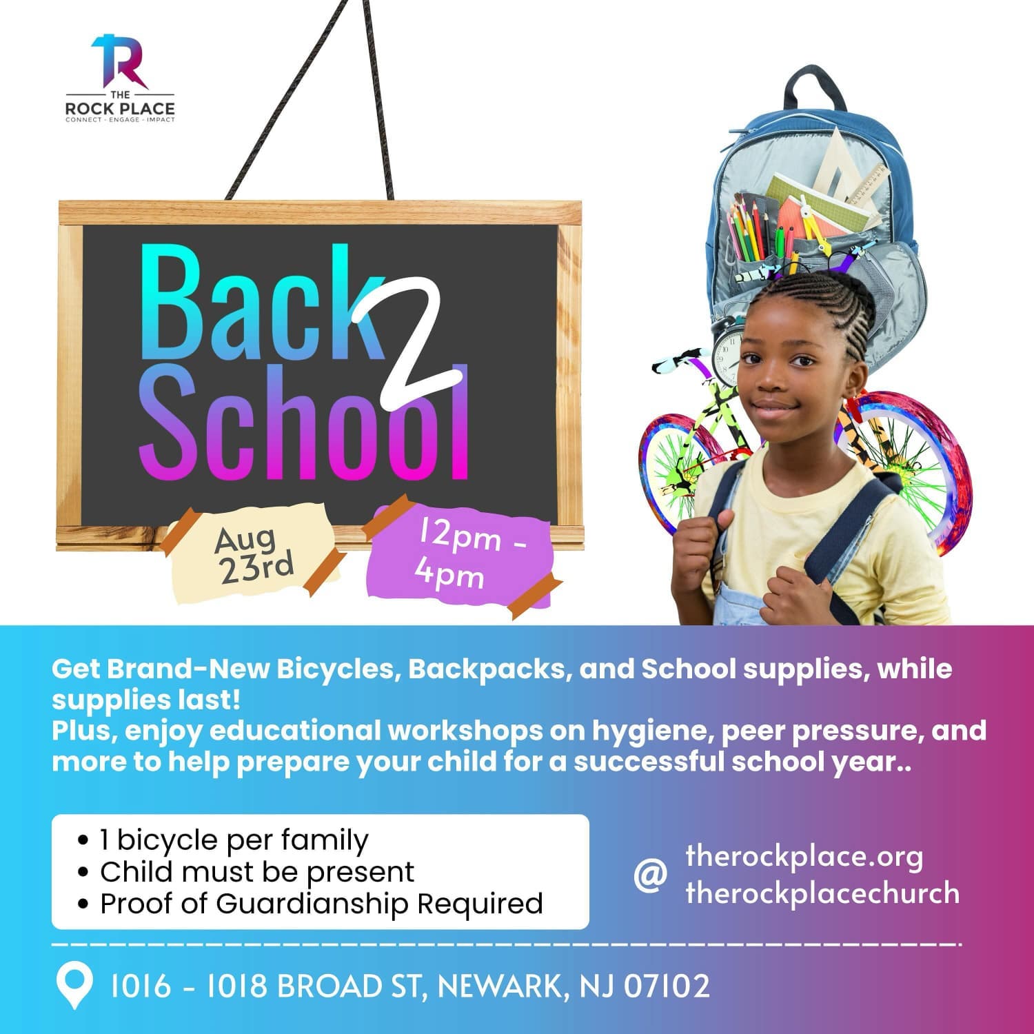 Aug 23 | Back-to-School Bicycle & Backpack Giveaway Fun Day 2025 ...