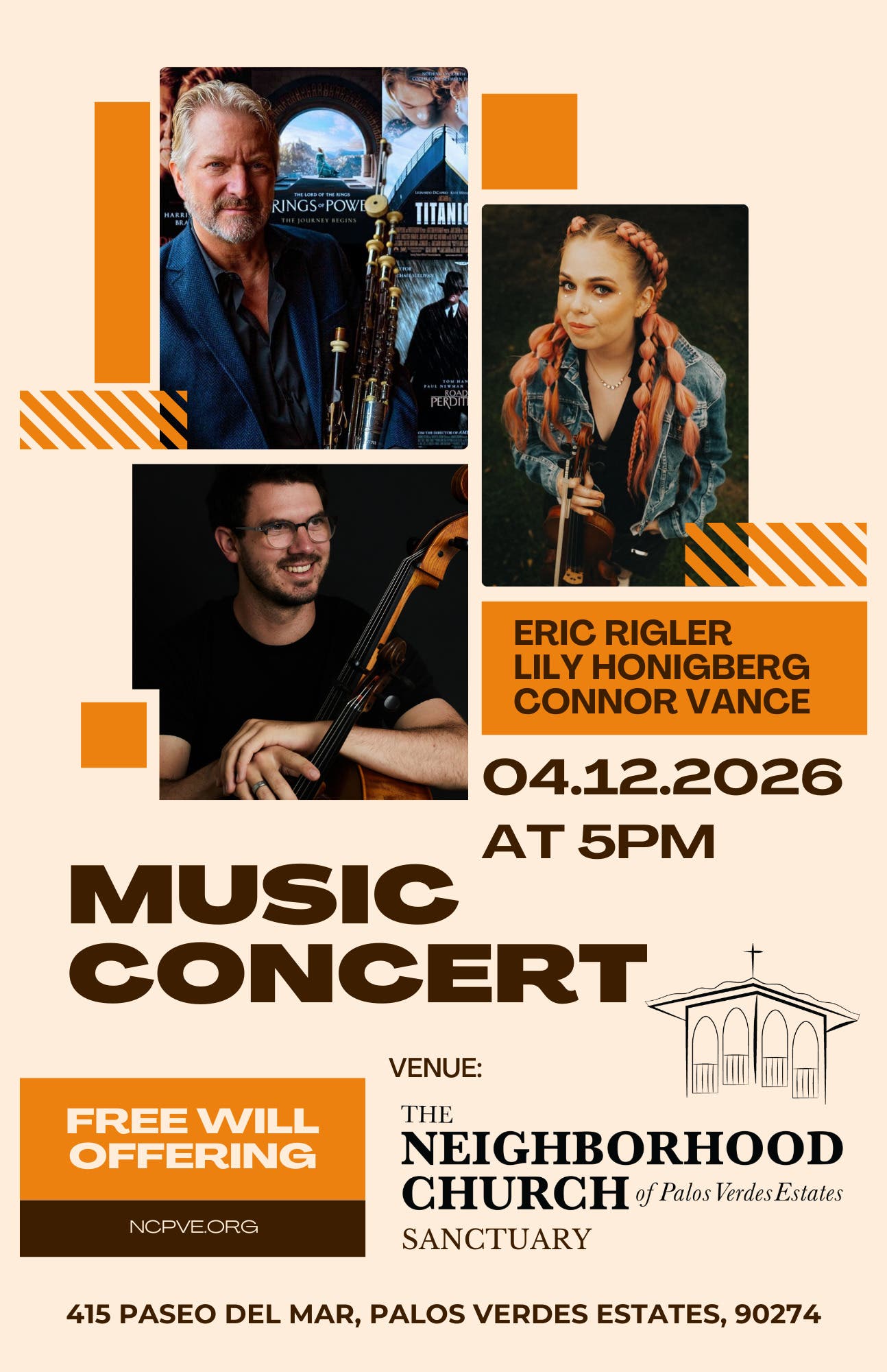 Apr 12 | Music Concert Featuring Eric Rigler, Lily Honigberg, and ...