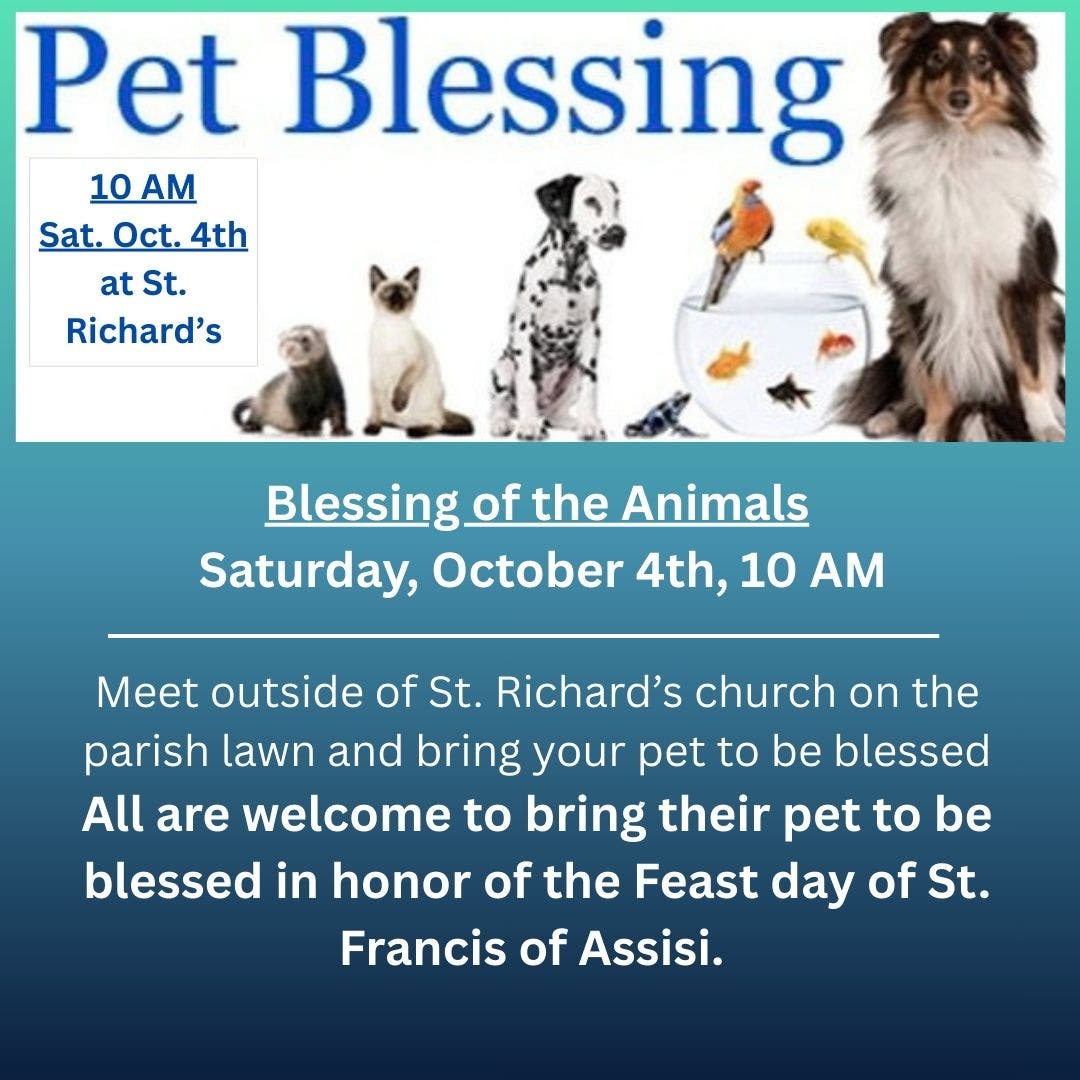 Oct 4 | Blessing of the Pets | Danvers, MA Patch