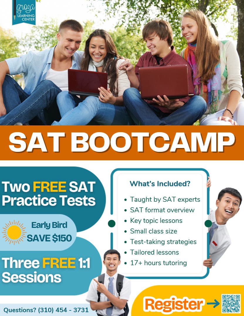 SAT Bootcamp - FREE tutoring + FREE test prep included - Pacific ...