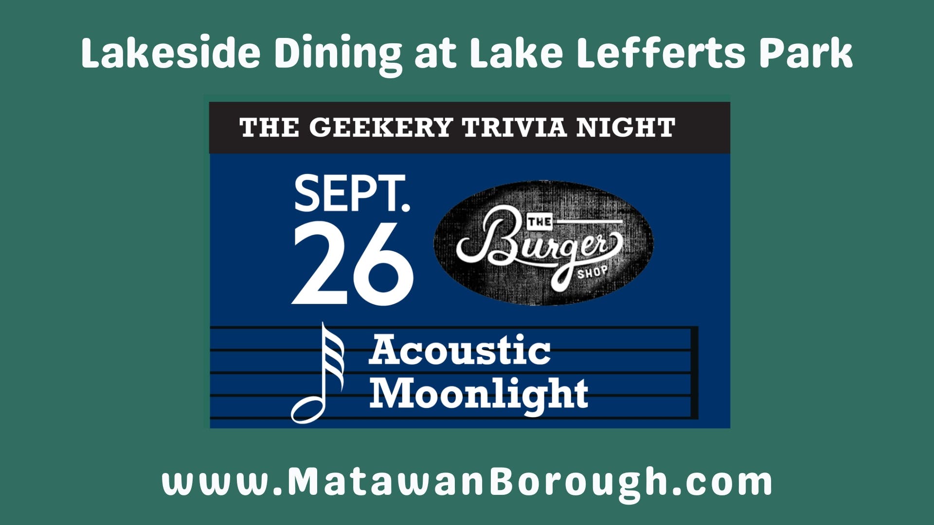 Sep 26 | 2nd Annual Trivia Night Hosted By The Geekery: Lakeside Dining ...