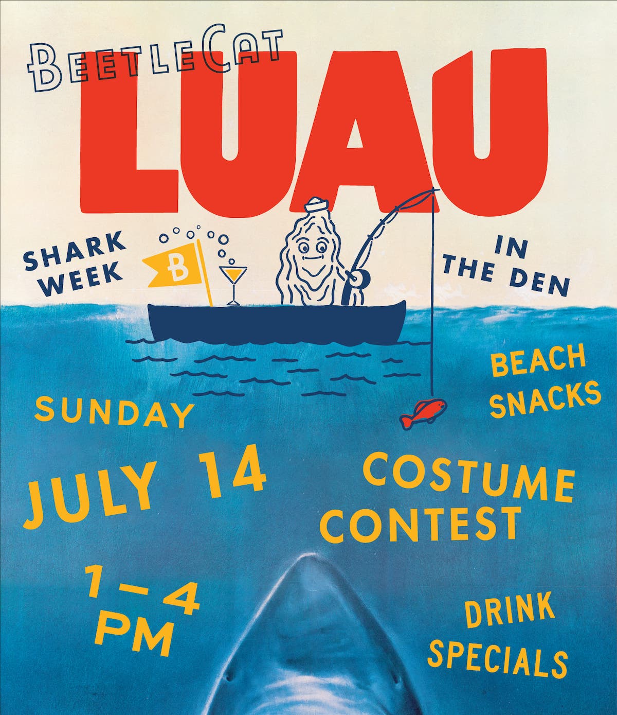 Jul 14 | BeetleCat Shark Week Luau | Atlanta, GA Patch