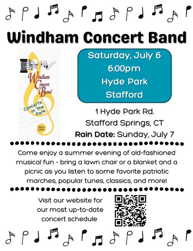 Jul 6 | Windham Concert Band - Summer Concert Series | Mansfield, CT Patch