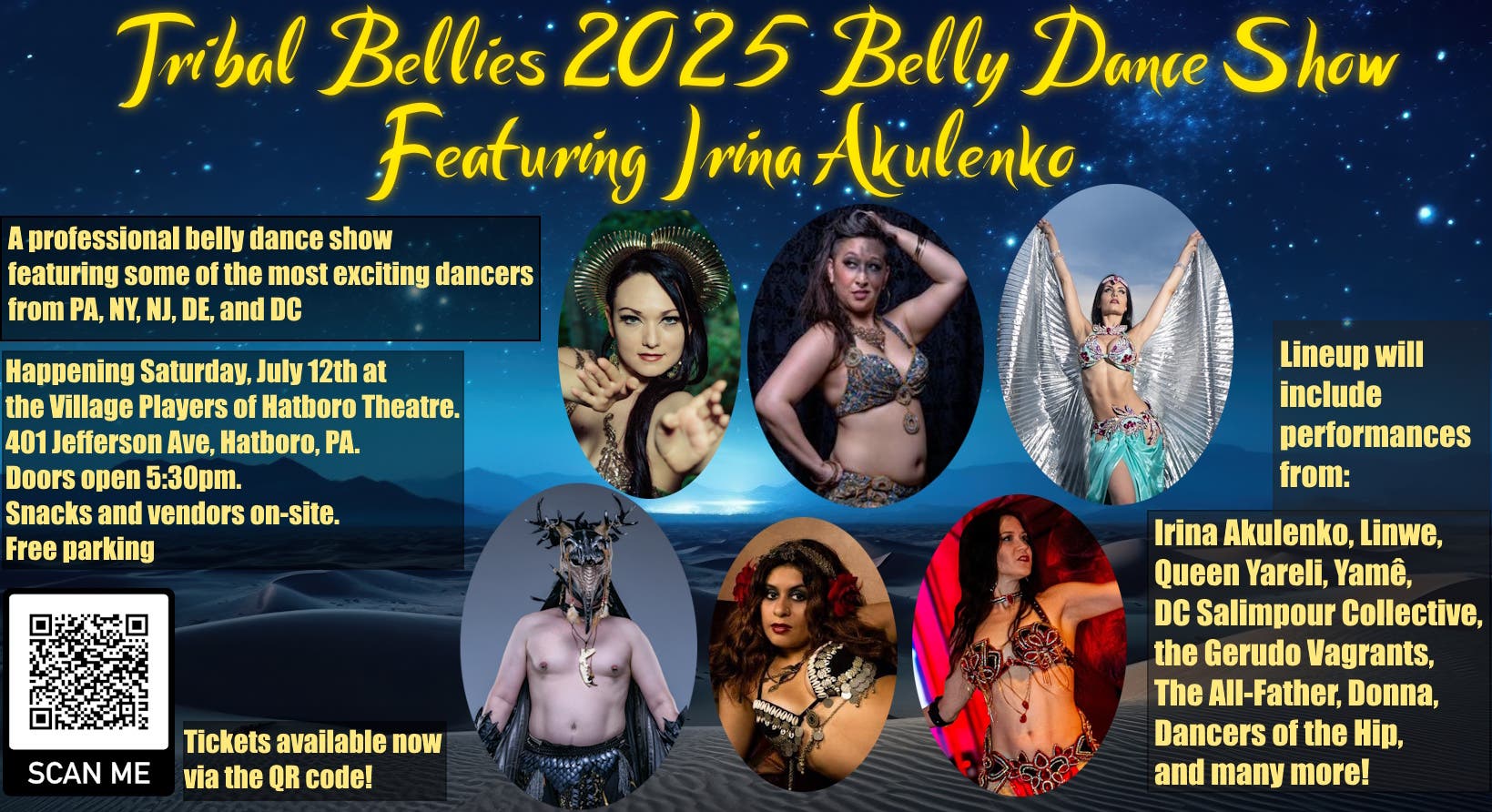 Jul 12 | Tribal Bellies 2025 Belly Dance Show | Philadelphia, PA Patch