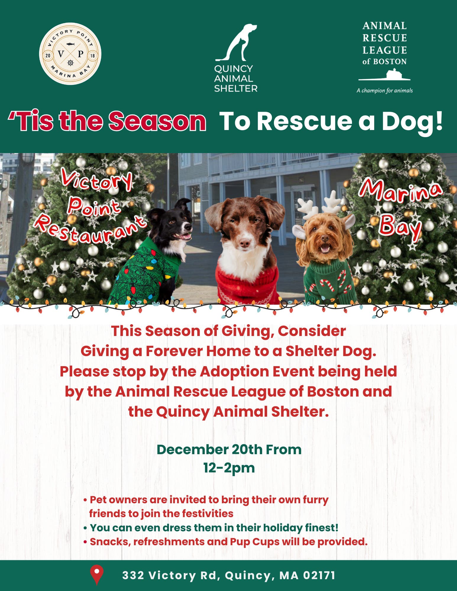 Dec 20 | Animal Rescue League of Boston and Quincy Animal Shelter To ...