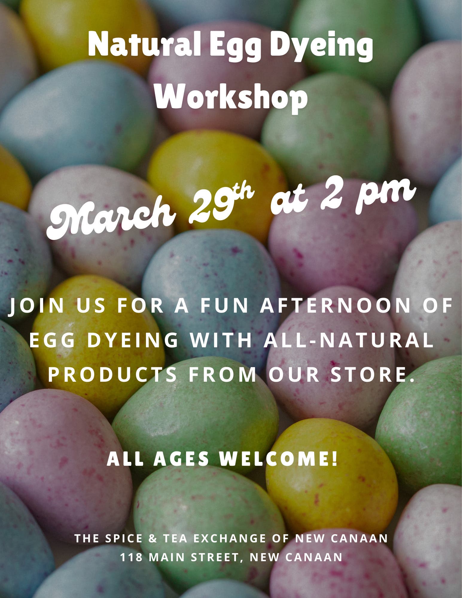 Mar 29 | Natural Egg Dyeing Workshop | Stamford, CT Patch
