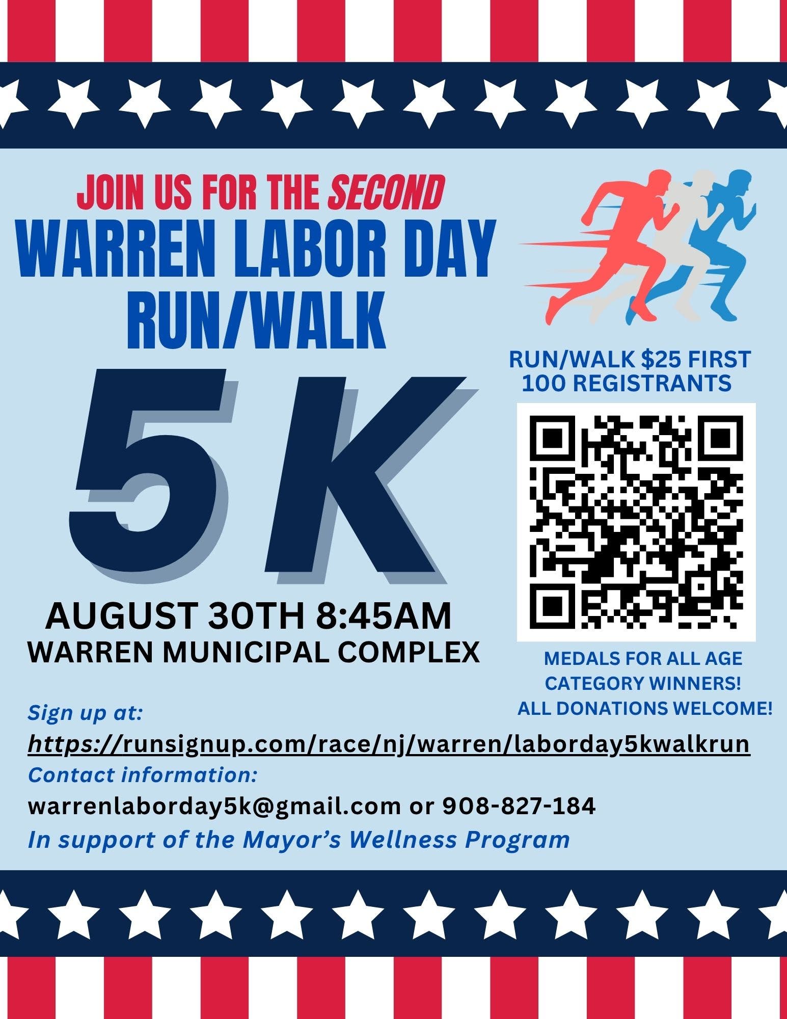 Aug 30 | Warren Labor Day 5k | Watchung, NJ Patch