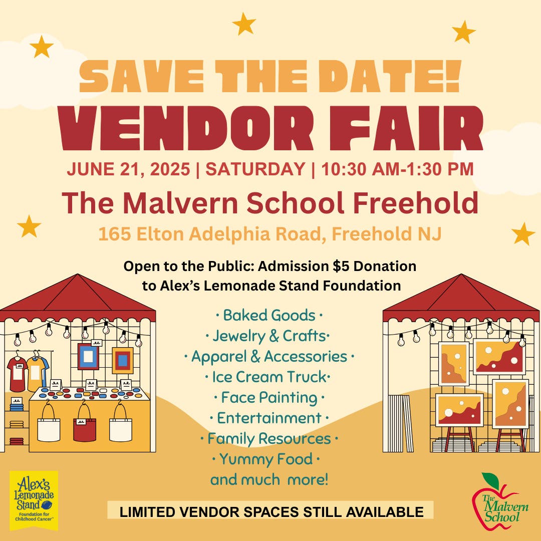 Jun 21 | The Malvern School Freehold Vendor Event | Freehold, NJ Patch