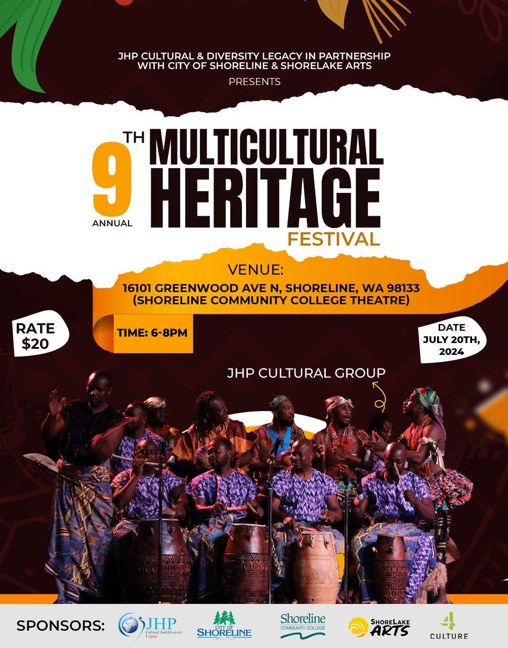 Jul 20 | Multi-Cultural Heritage Festival | Shoreline, WA Patch