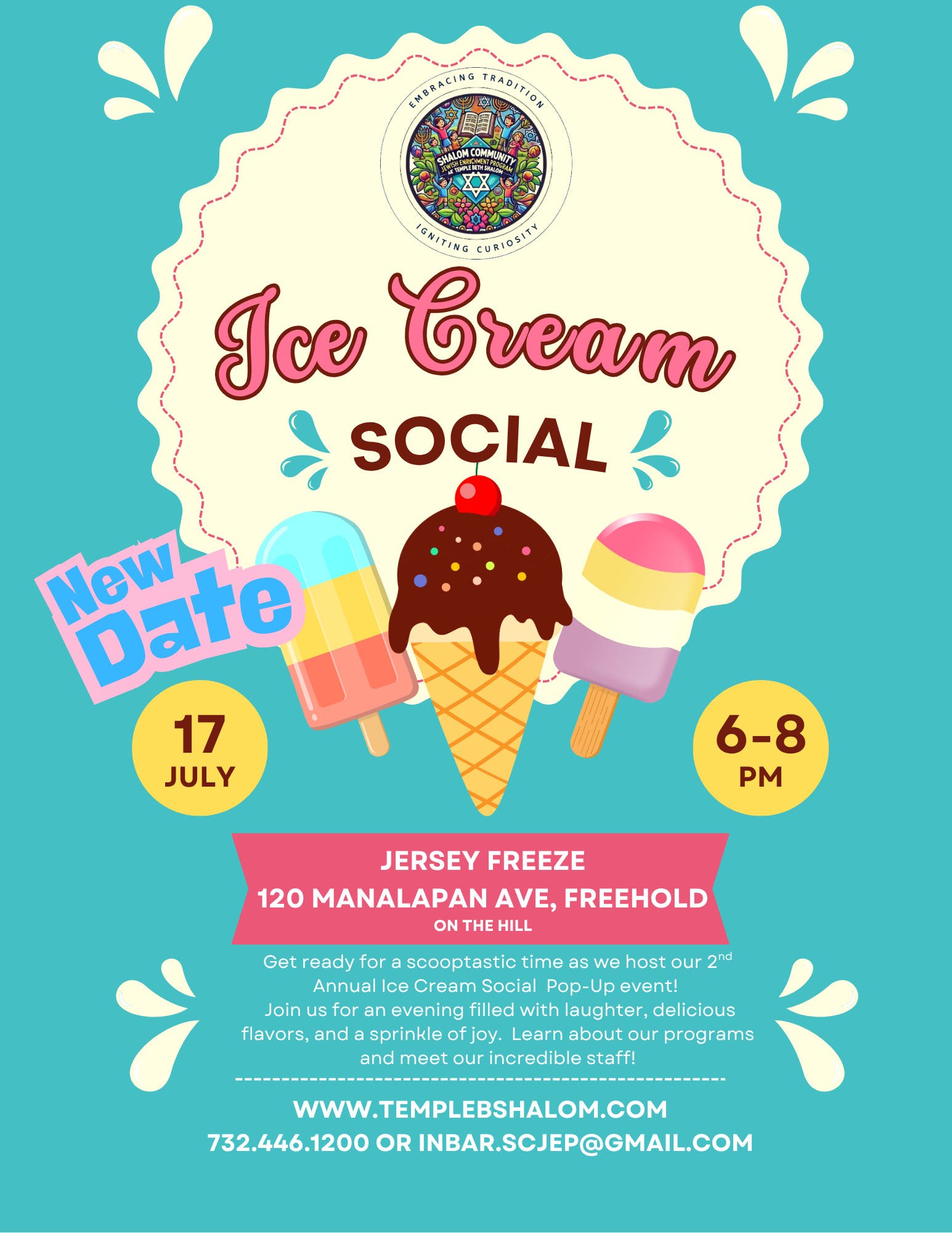 Jul 17 | 2nd Annual Ice Cream Social Pop-Up Event | Manalapan, NJ Patch