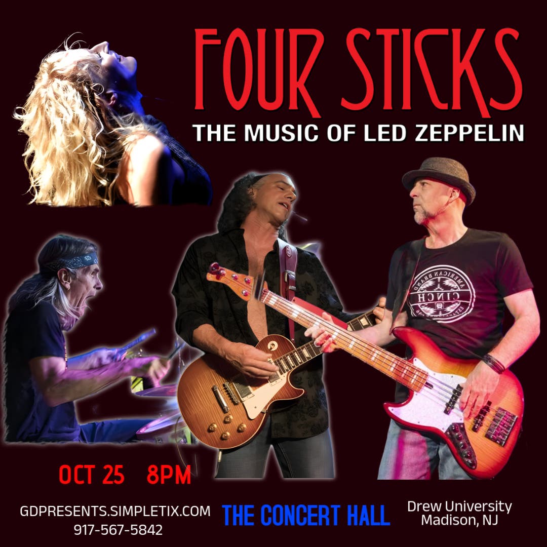 Oct 25 | Four Sticks, The Music of Led Zeppelin | Westfield, NJ Patch