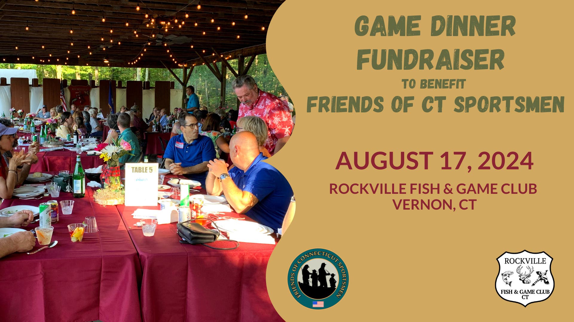 Aug 17 | Friends of CT Sportsmen Game Dinner | Vernon, CT Patch