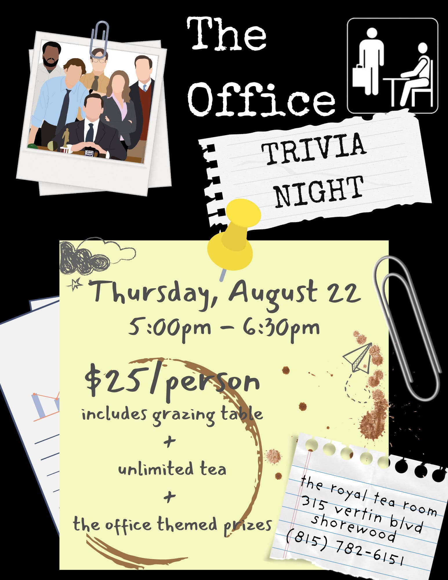 Aug 22 | The Office Trivia Night at The Royal Tea Room | Joliet, IL Patch