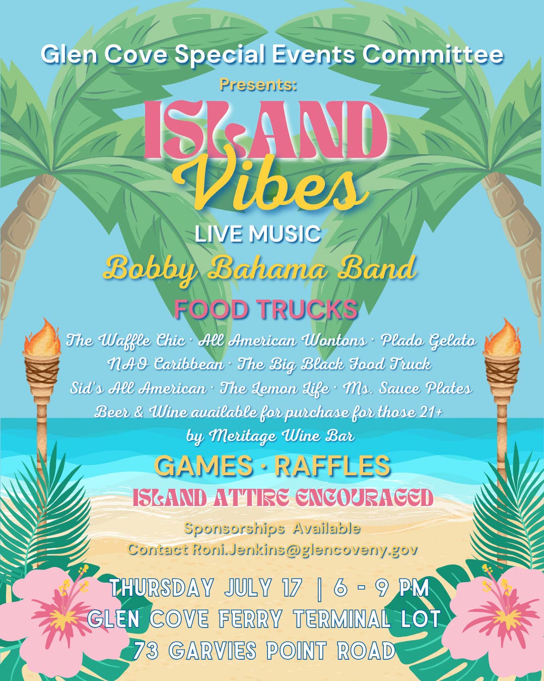 Jul 17 | Glen Cove Special Events Committee to Host “Island Vibes ...