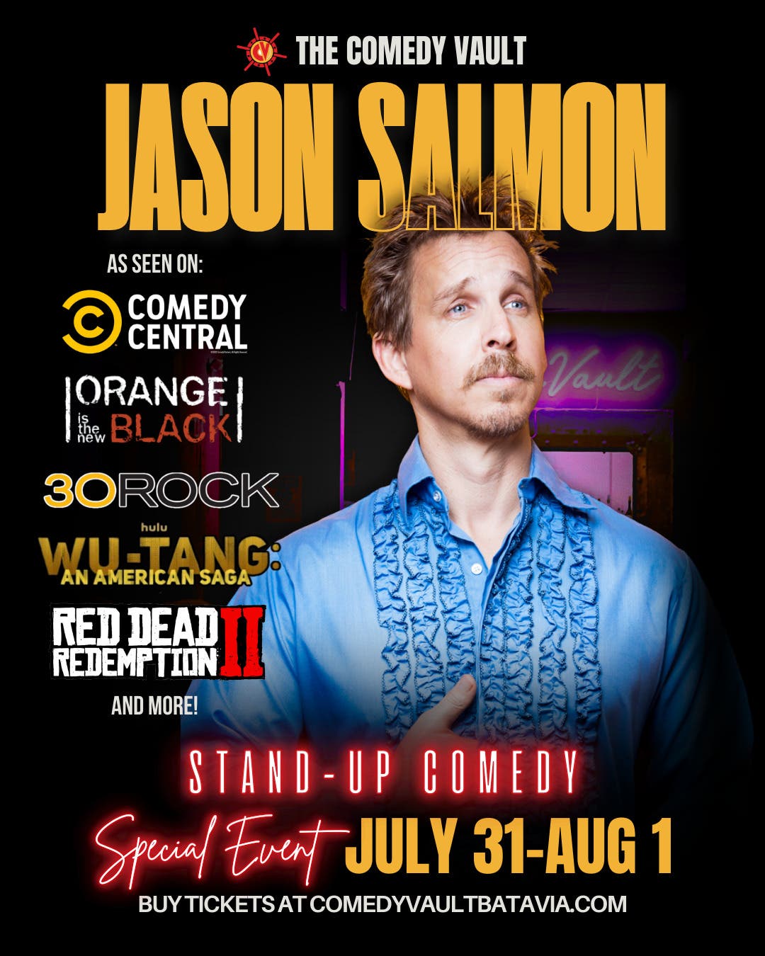 Jul 31 | Jason Salmon Stand Up Comedy | Batavia, IL Patch