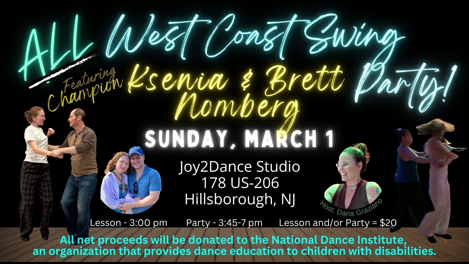 Mar 1 | ALL West Coast Swing Party! 🥳 | Hillsborough, NJ Patch