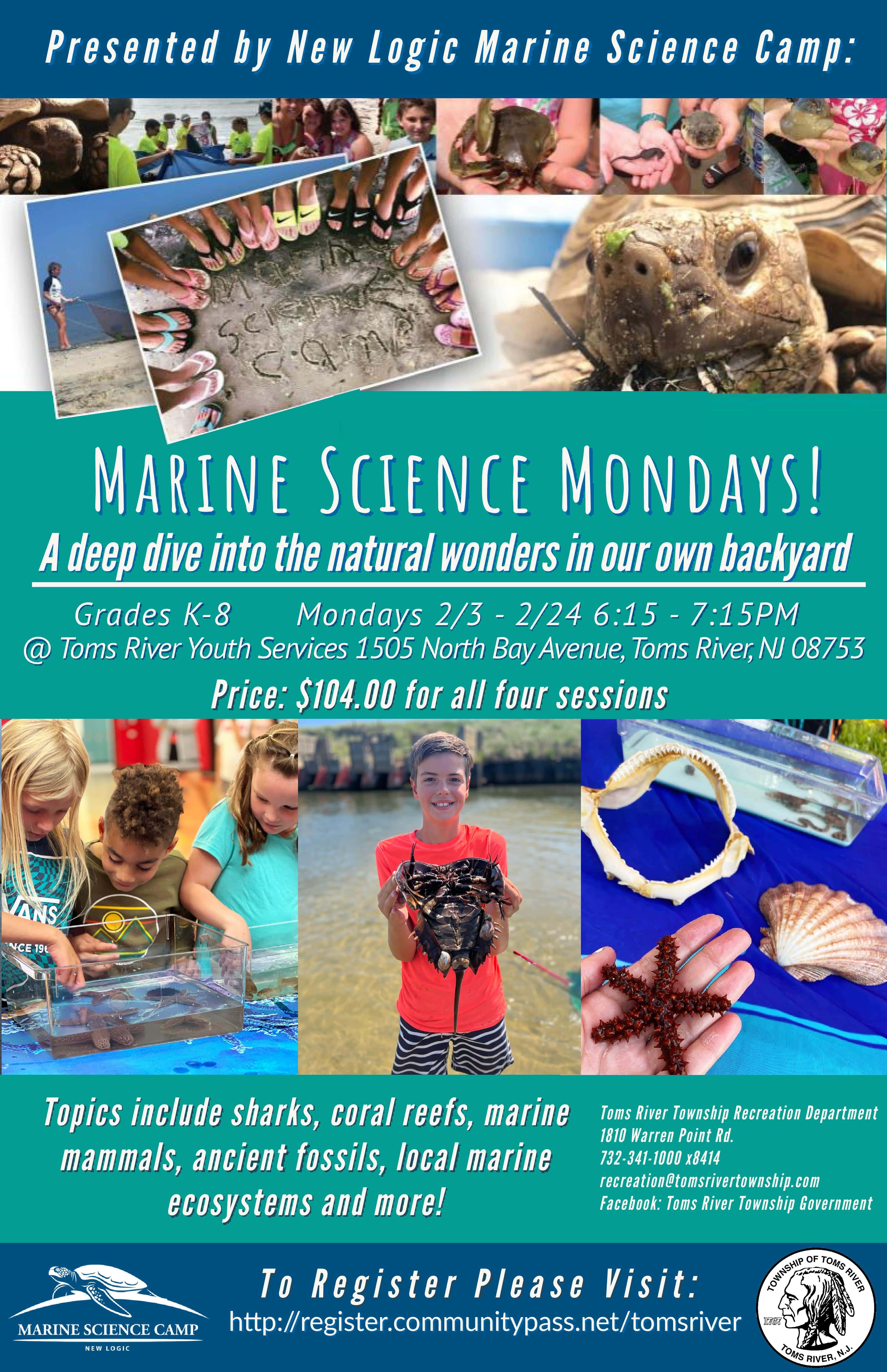 Feb 3 | Marine Science Mondays with New Logic Marine Science & TR ...