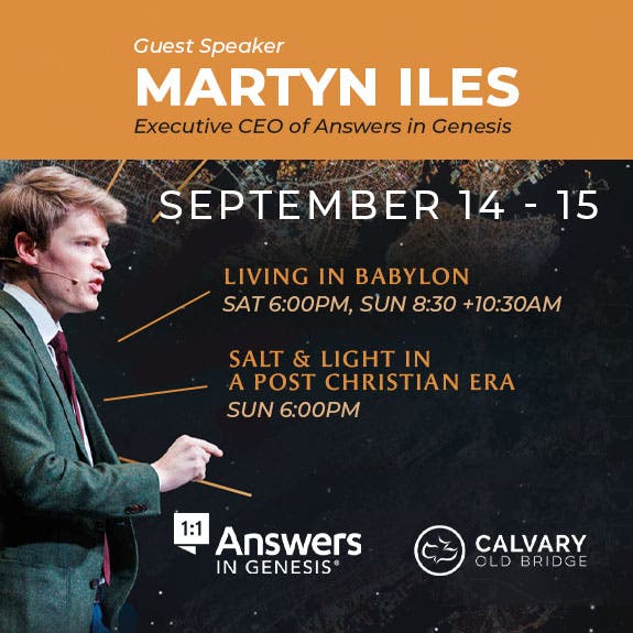 Sep 14 | Martyn Iles from Answers in Genesis at Calvary Old Bridge ...