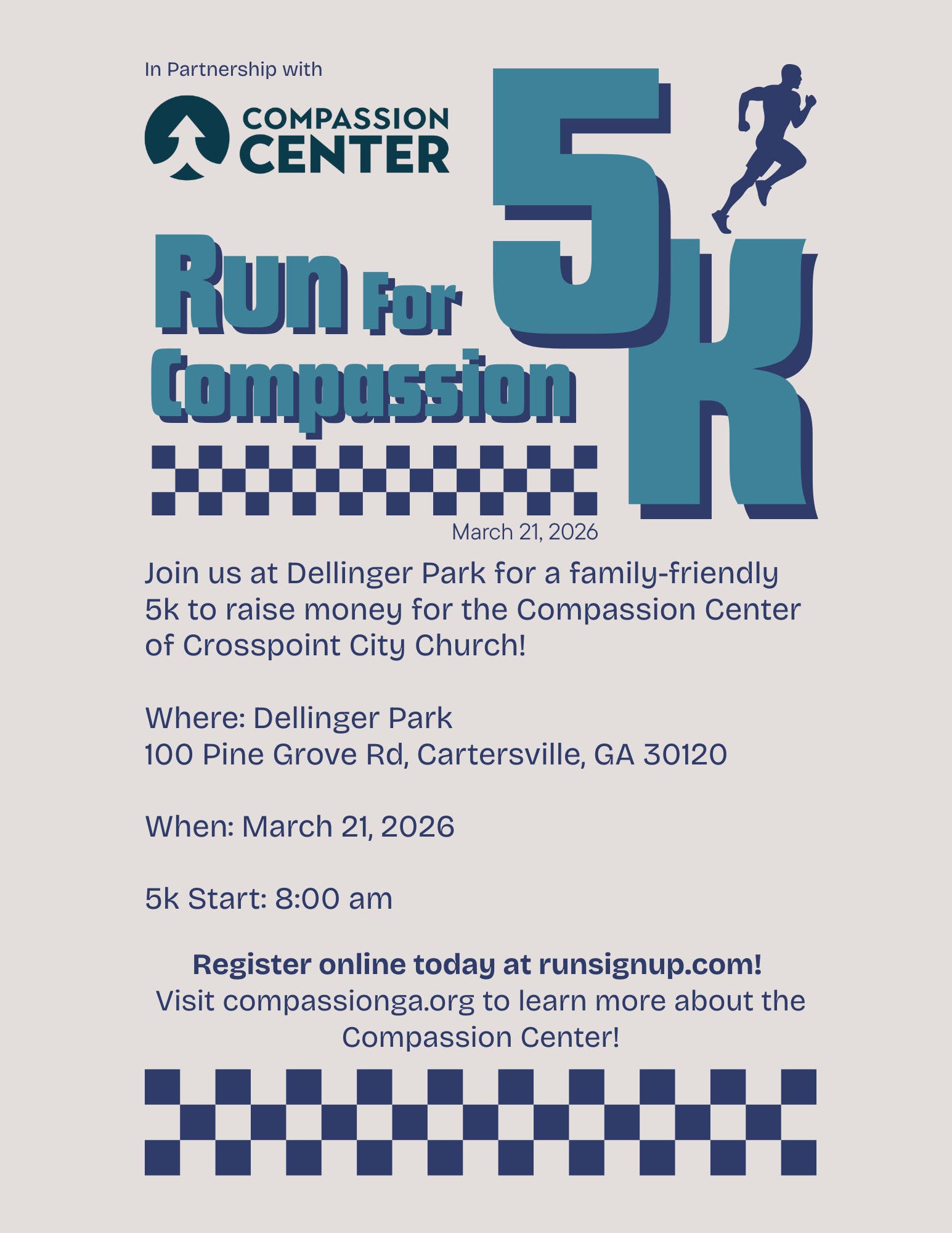 Mar 21 | Run for Compassion 5k | Acworth, GA Patch