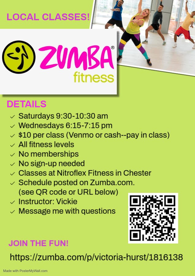 Jan 18 | “Step into Happy” with Zumba aerobic dance classes! $10 per ...