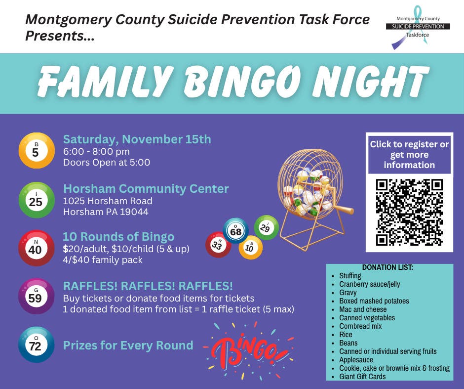 Nov 15 | Family Bingo Night | Doylestown, PA Patch