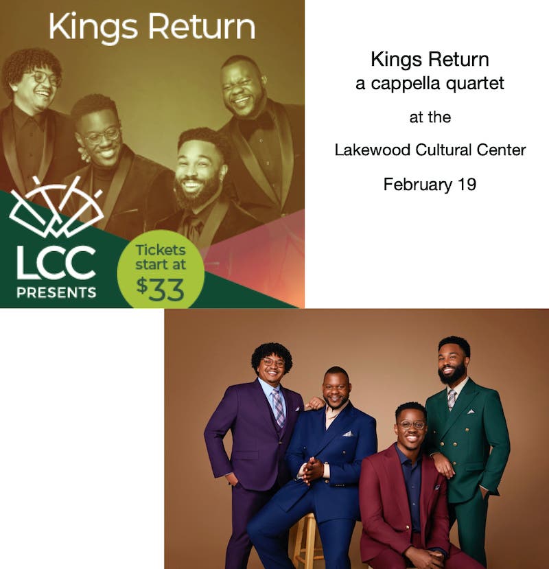 Feb 19 | Kings Return, a cappella quartet, performs in Lakewood ...