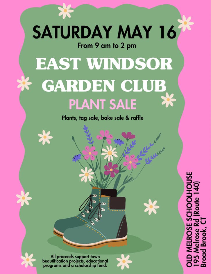 May 16 | East Windsor Garden Club Plant Sale, also including a Tag and ...