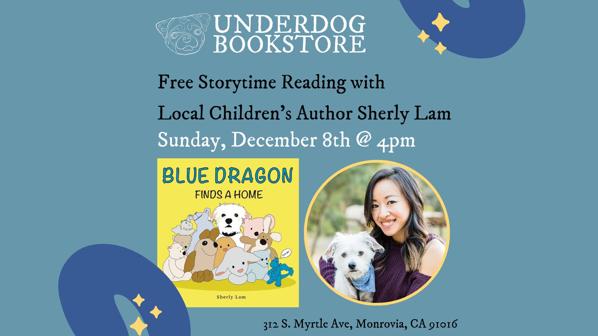 Dec 8 | Free Storytime Reading: Blue Dragon Finds a Home | Monrovia, CA ...