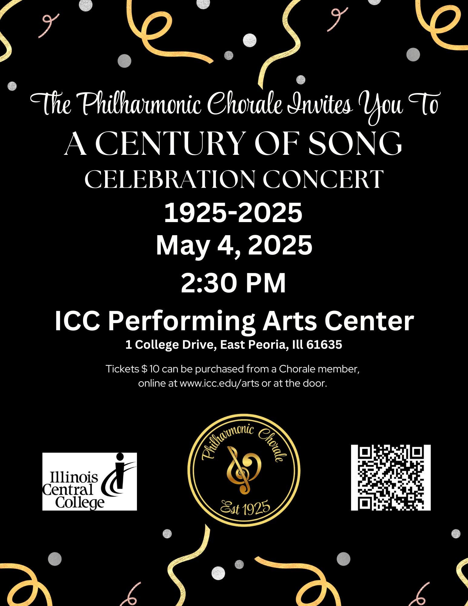 May 4 | A Century of Song Celebration Concert 1925-2025 | Peoria, IL Patch