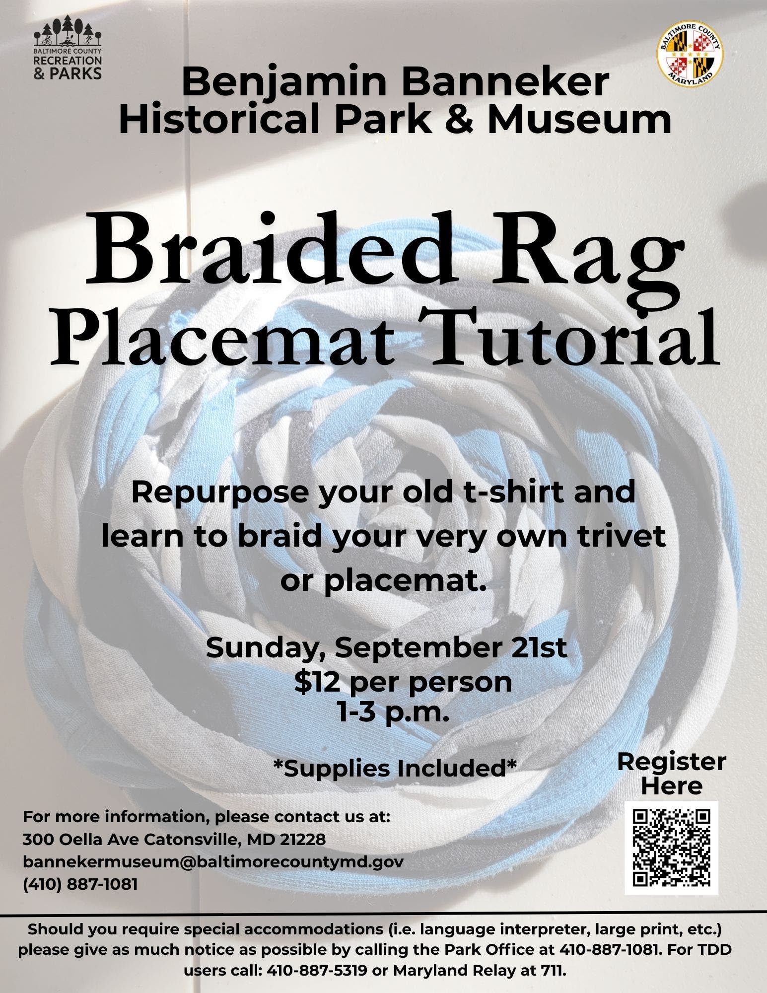 Sep 21 | Braided Rag Placemat Tutorial | Catonsville, MD Patch