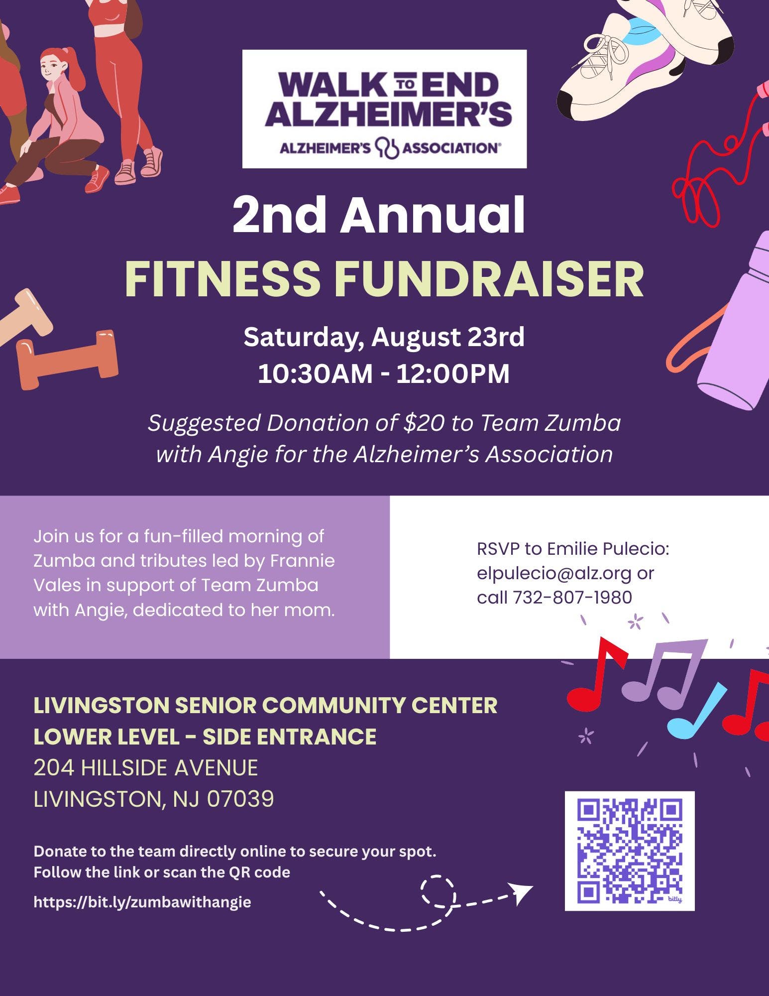 Aug 23 | 2nd Annual Fitness Fundraiser for Alzheimer's Association ...