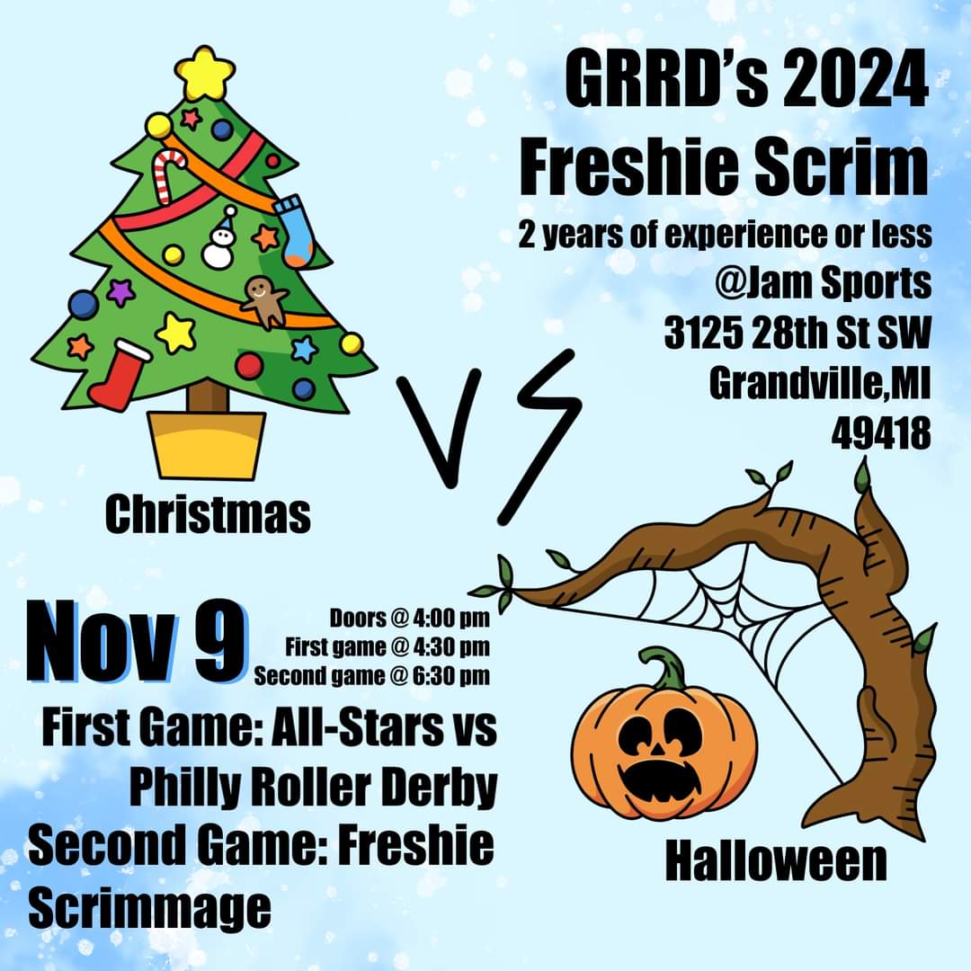 Nov 9 | Grand Raggidy Roller Derby November 2024 Double Header and Food ...
