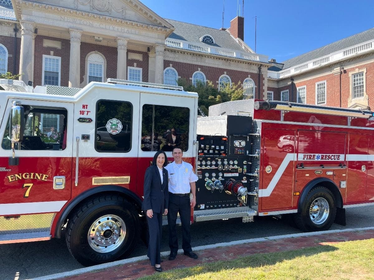 New Fire Engine Rolls Out In Newton | Newton, MA Patch