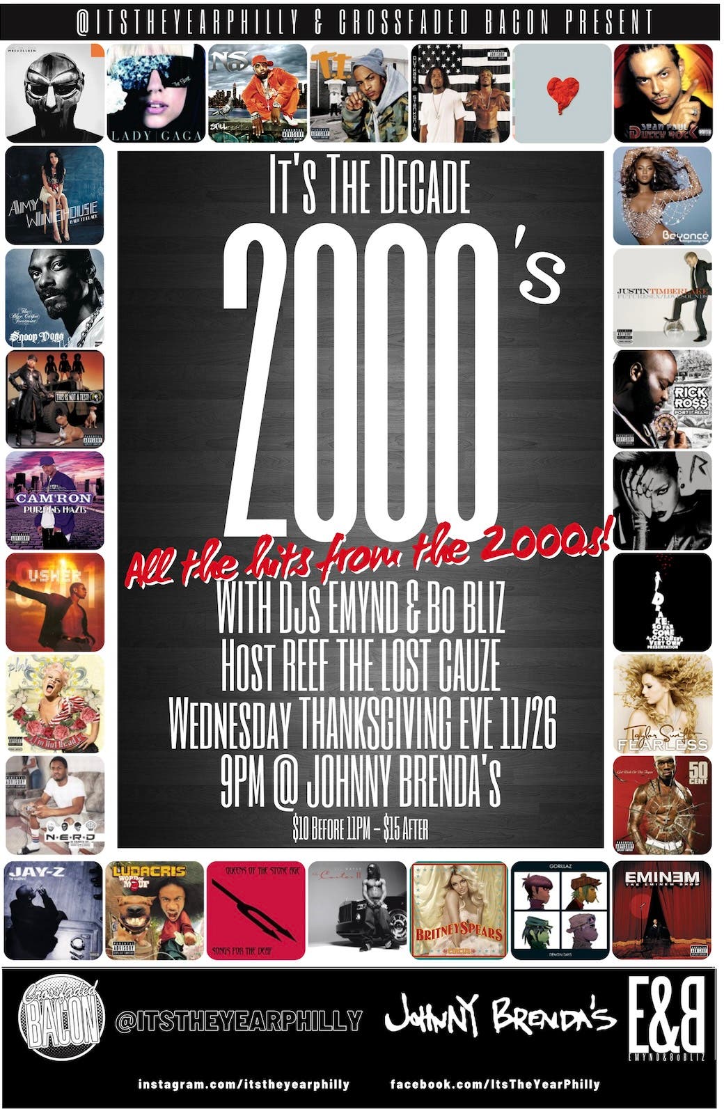 Nov 26 | It's The Decade 2000's on Thanksgiving Eve at Johnny Brenda's ...