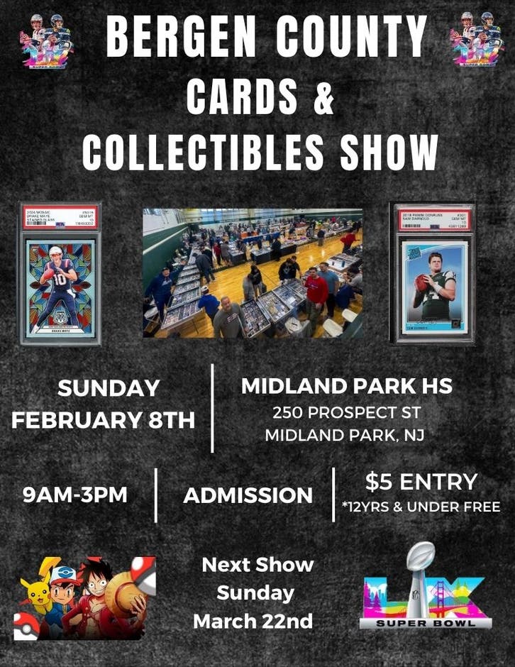 Feb 8 | Bergen County Card & Collectibles Show | Paramus, NJ Patch