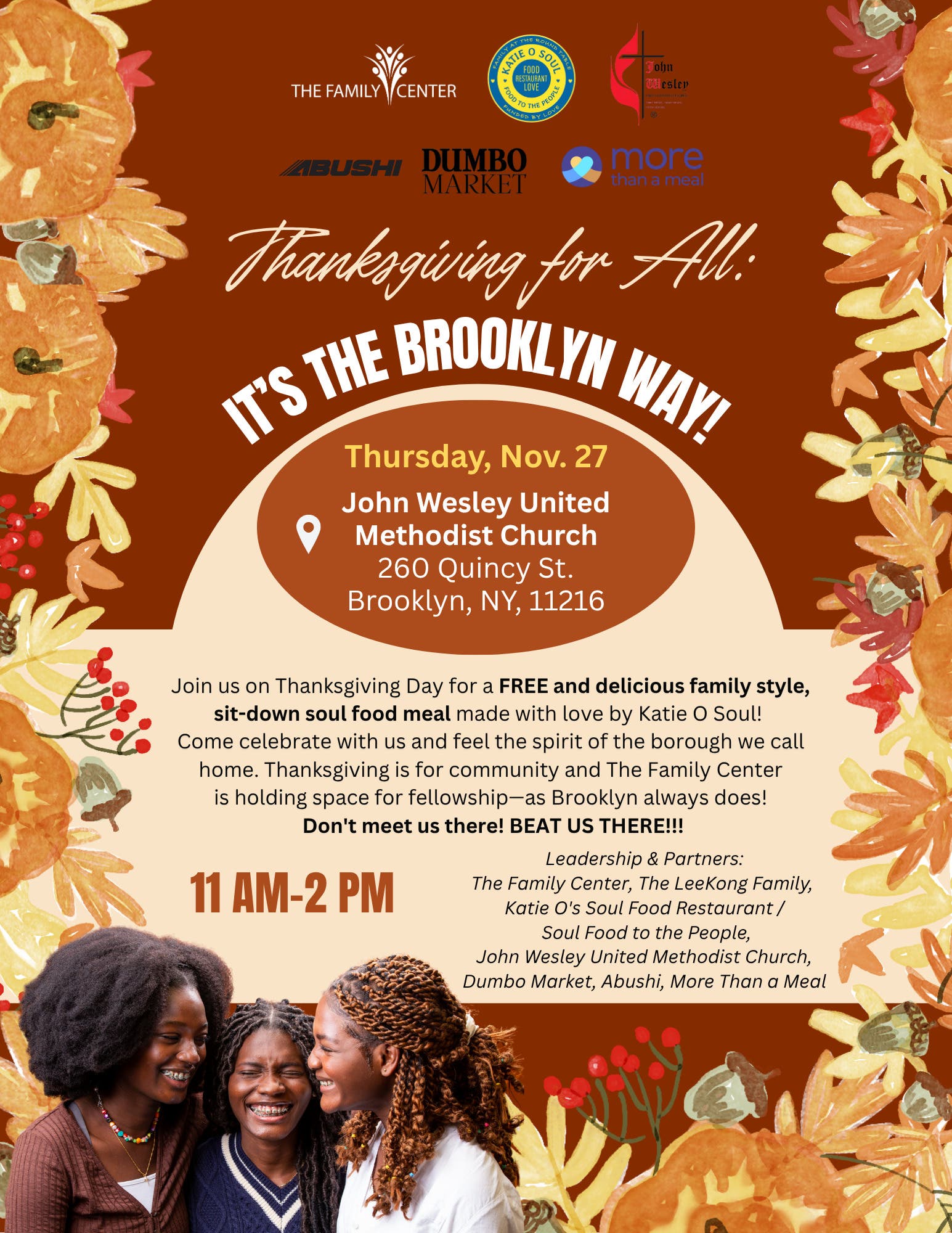 Nov 27 | Soul Food & Gratitude: It’s The Brooklyn Way | Brooklyn, NY Patch
