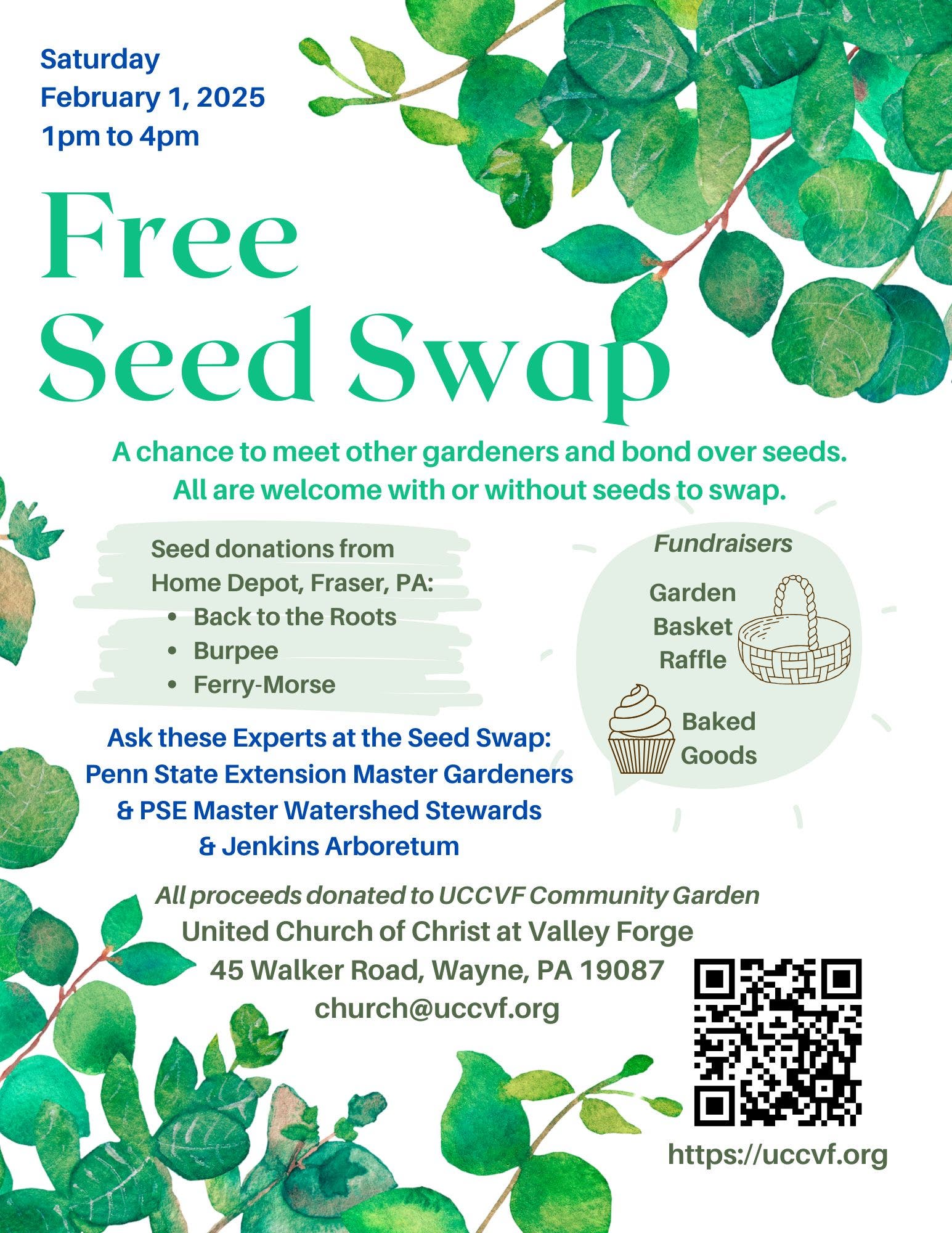 Feb 1 | 2nd Annual UCCVF Free Seed Swap | Phoenixville, PA Patch