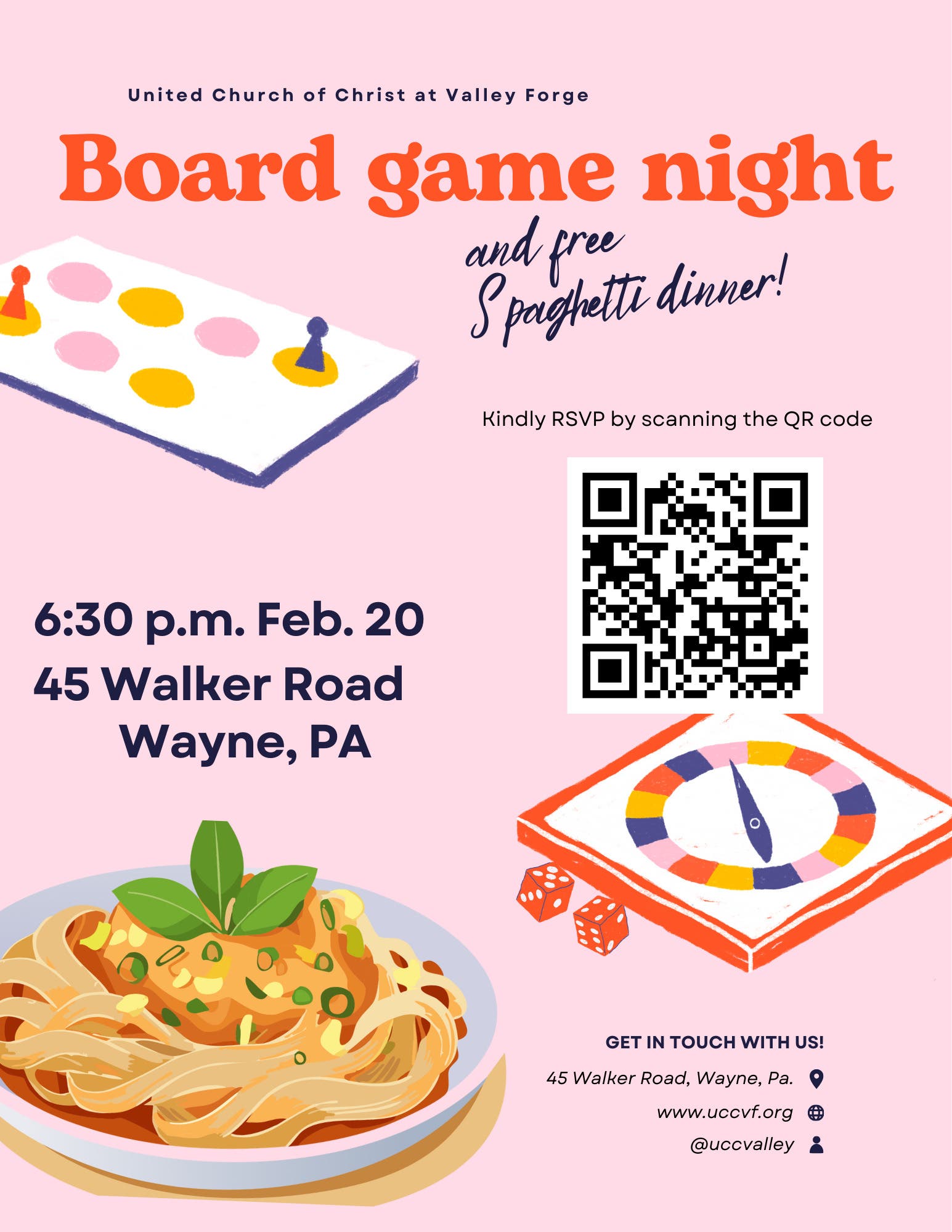 Feb 20 | FREE Spaghetti Dinner and Game Night | Phoenixville, PA Patch