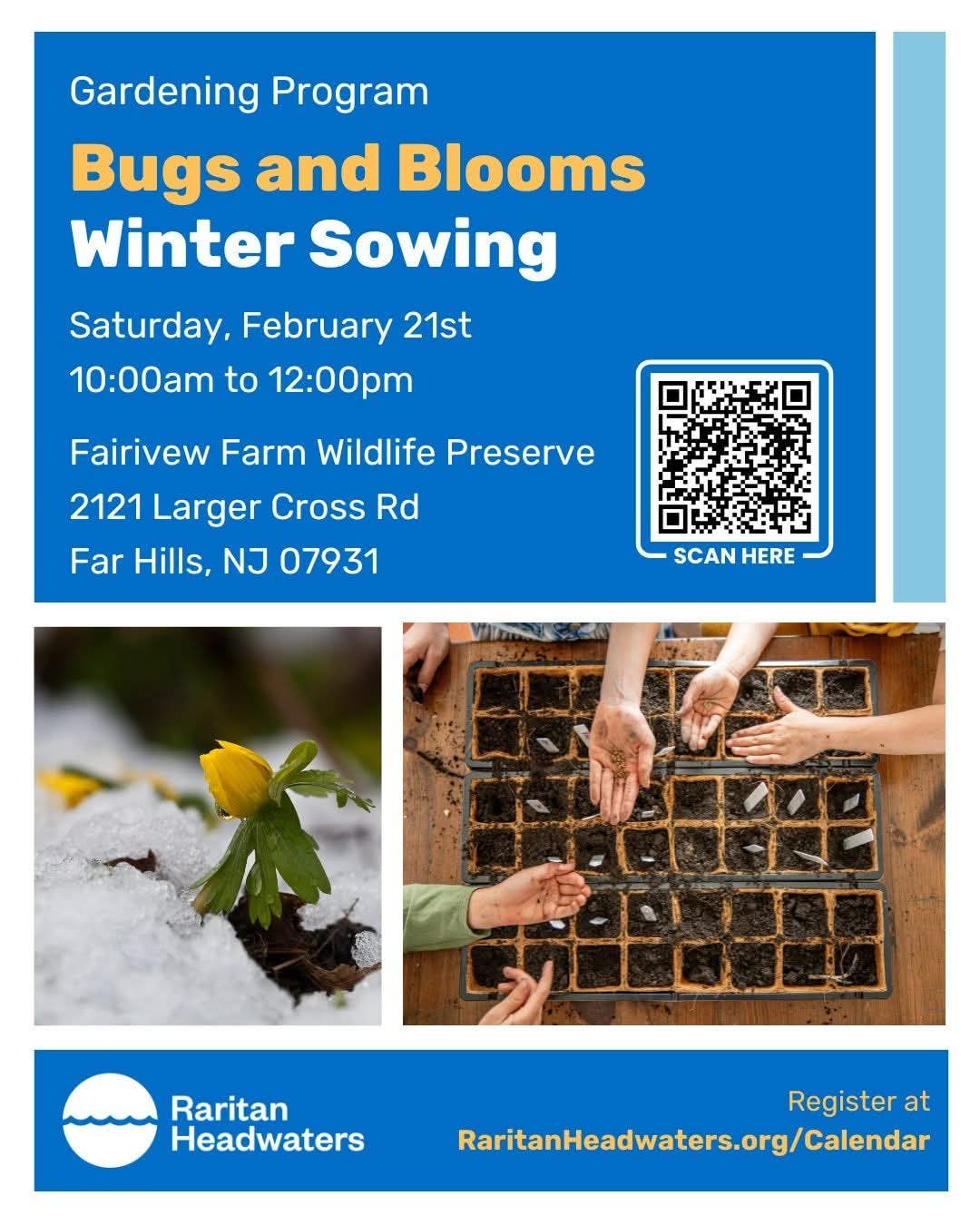 Feb 21 | Bugs and Blooms Special Event: Winter Sowing | Bedminster, NJ ...
