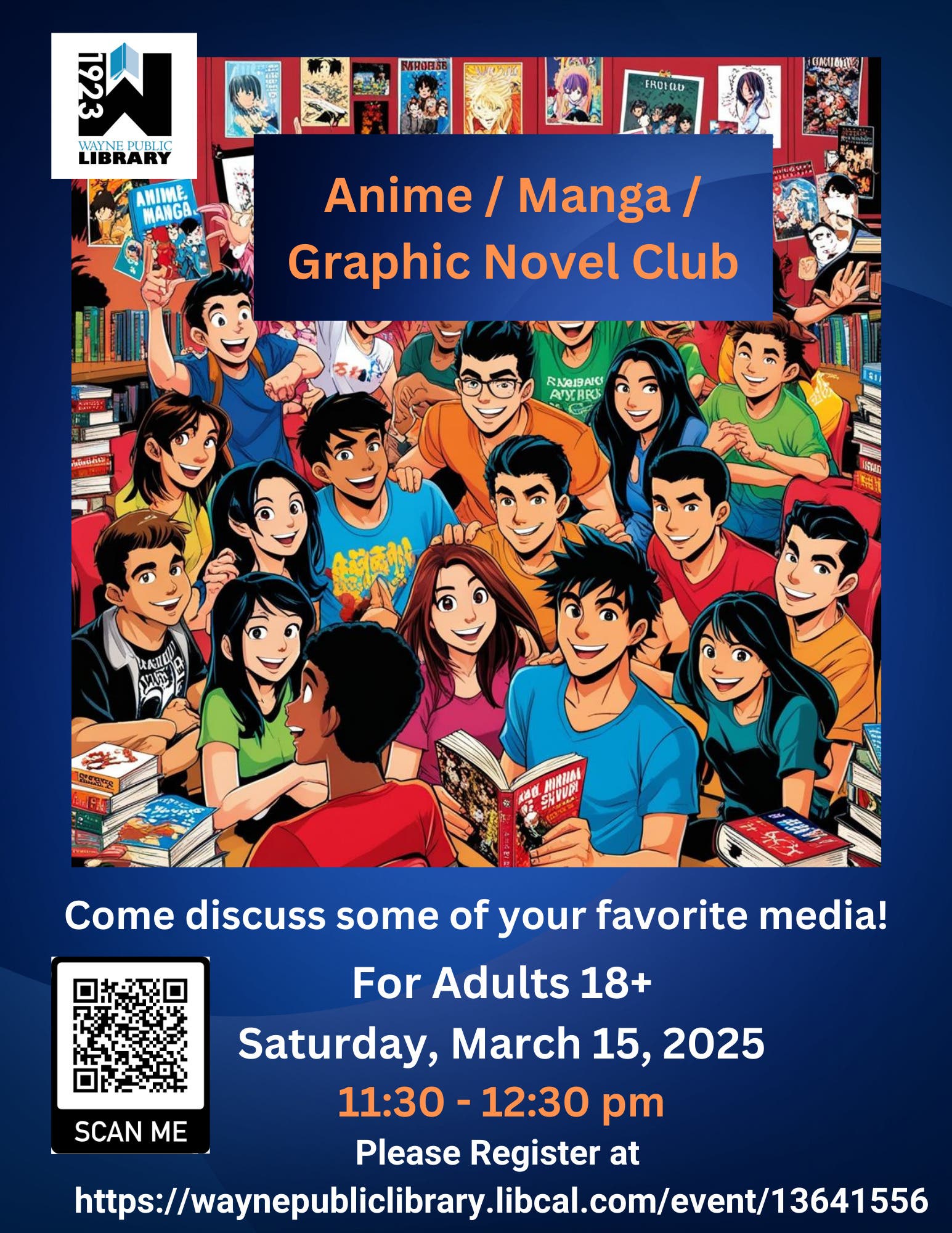 Mar 15 | Adult Anime, Manga & Graphic Novel Club - March | Wayne, NJ Patch
