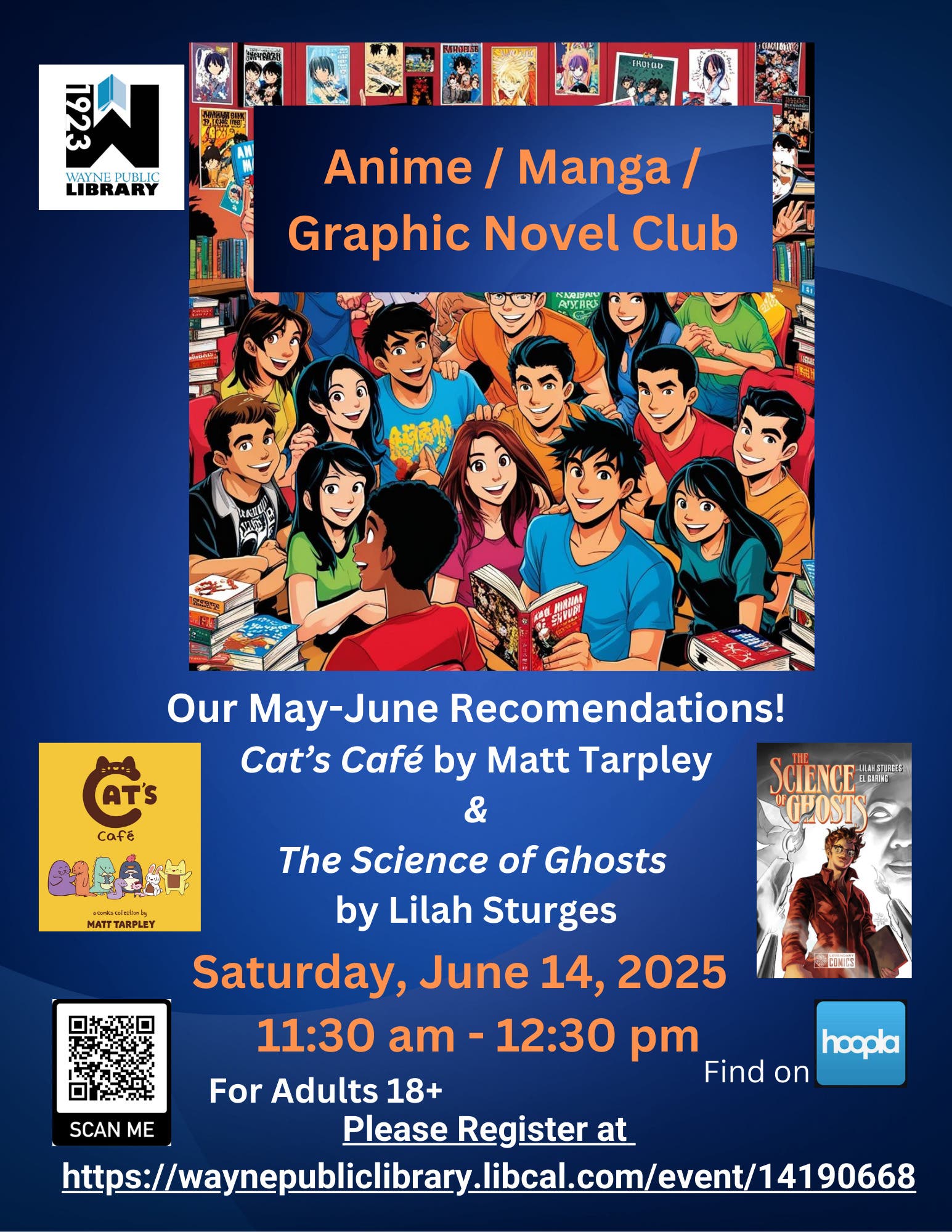 Jun 14 | Adult Anime, Manga & Graphic Novel Club | Wayne, NJ Patch