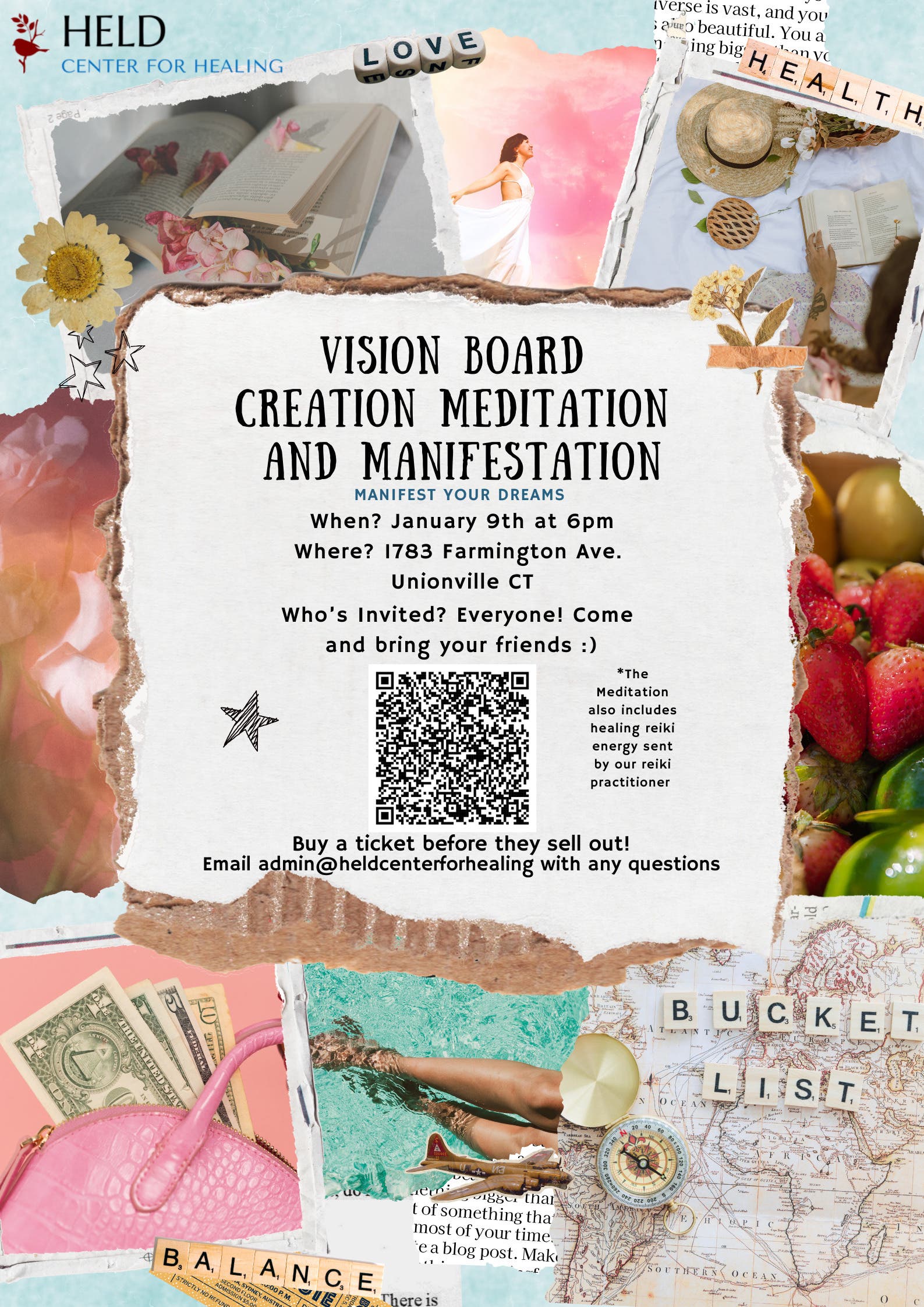 Jan 9 | Vision Board Workshop and Manifestation Meditation Self Care ...
