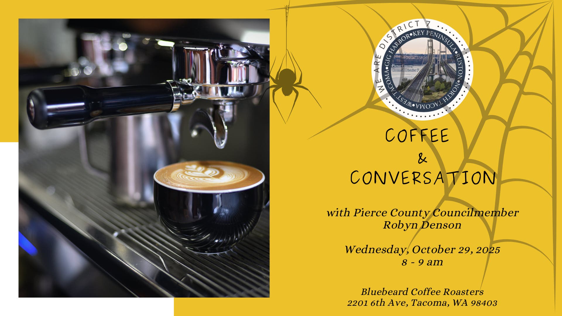 Oct 29 | Coffee + Conversation | Gig Harbor, WA Patch