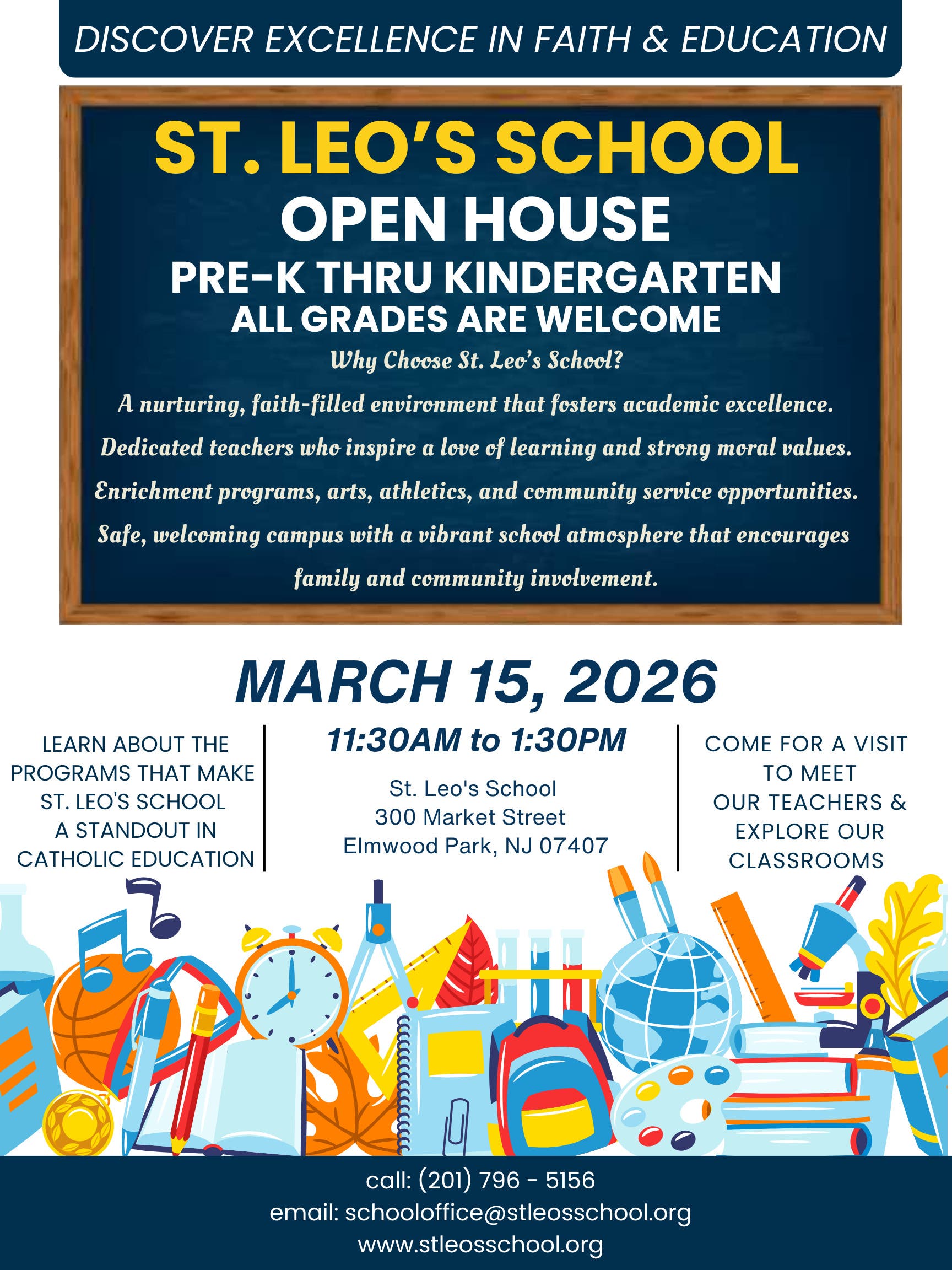 Mar 15 | Open House! | Elmwood Park, NJ Patch