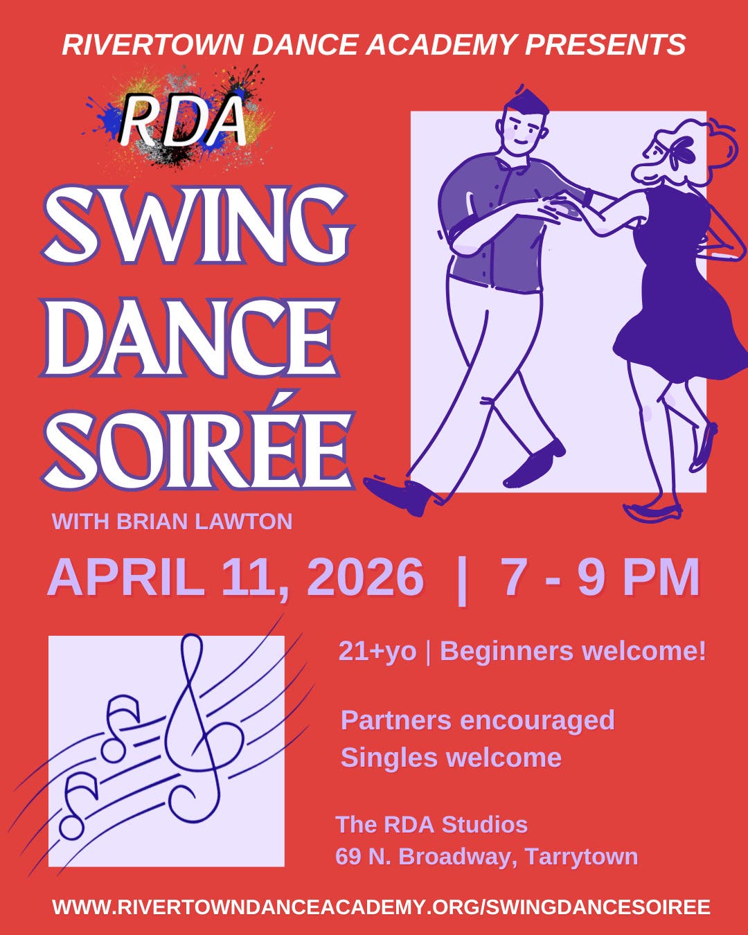 Apr 11 | Swing Dance Soirée | Tarrytown, NY Patch