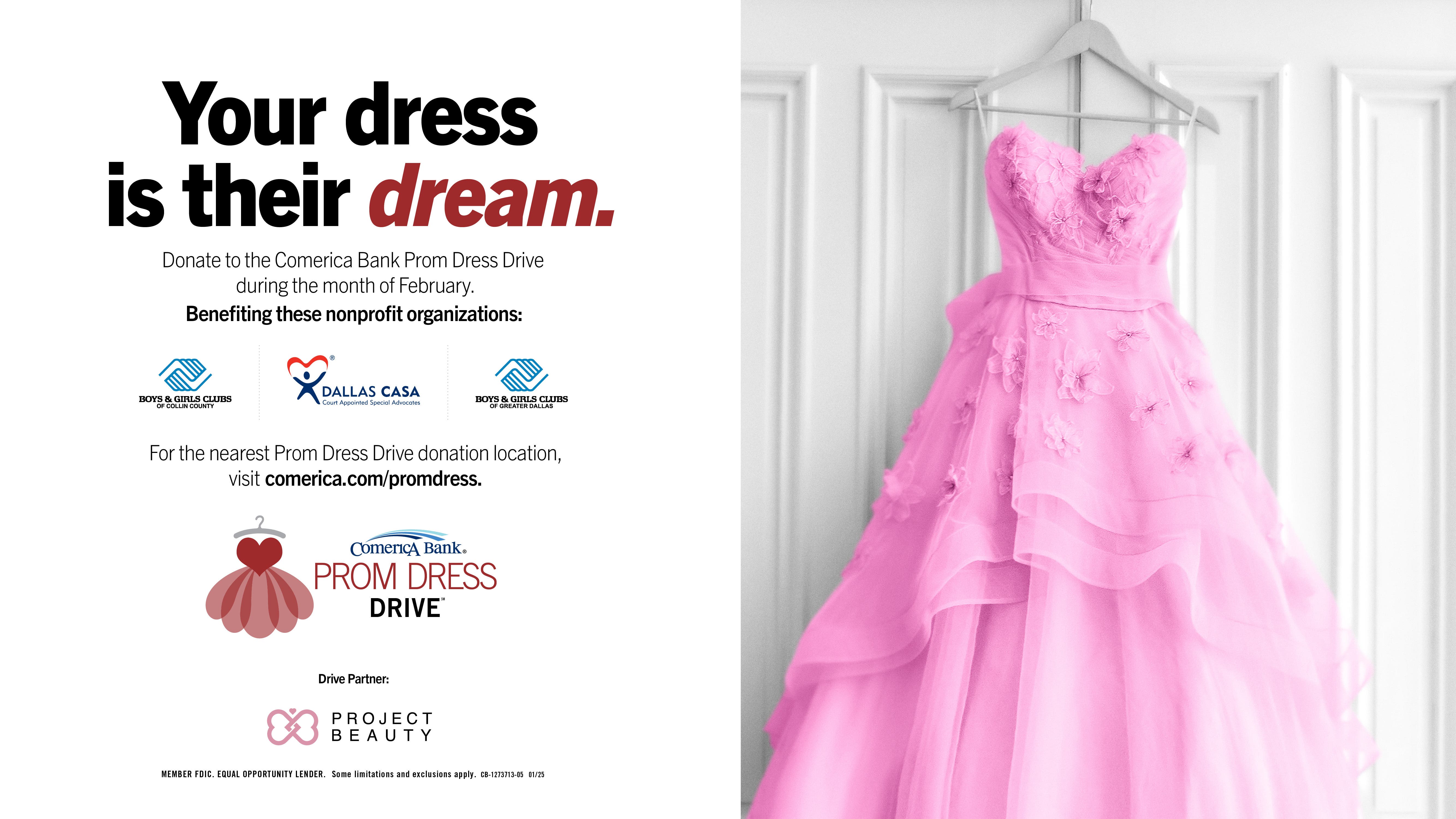 Feb 1 | Comerica Bank Prom Dress Drive | Dallas, TX Patch