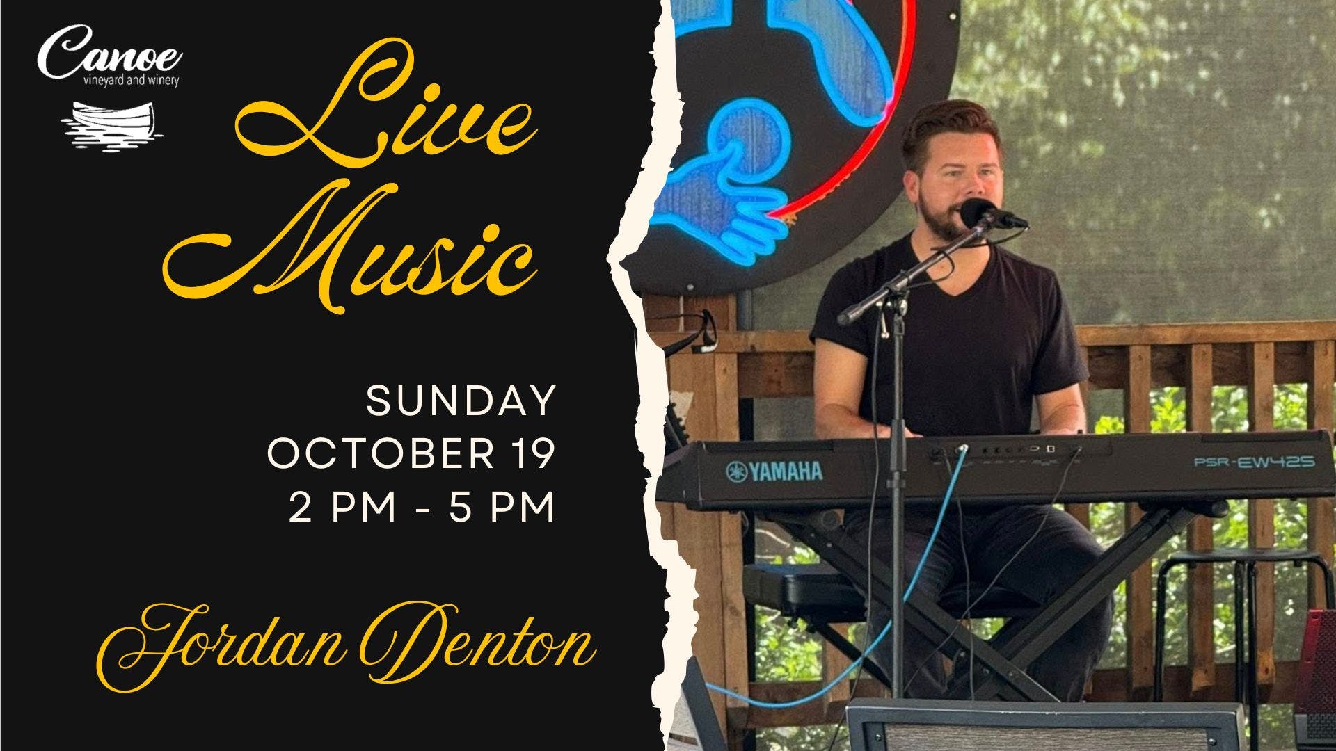 Oct 19 | Jordan Denton: Live Music at Canoe Vineyard and Winery ...