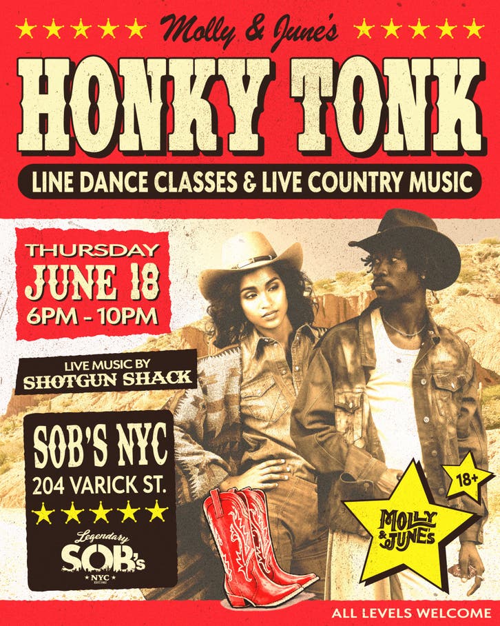 Jun 18 | Molly & June's Honky Tonk: Line Dance Classes & Country Music ...